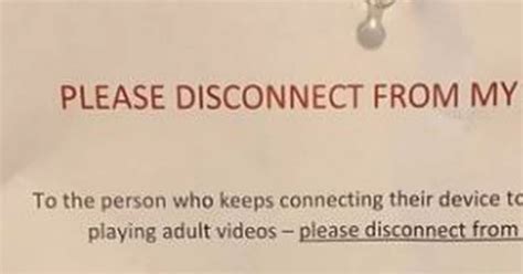 Neighbour Hangs Up Awkward Note To Stop Resident Playing Porn Through Speakers Daily Star