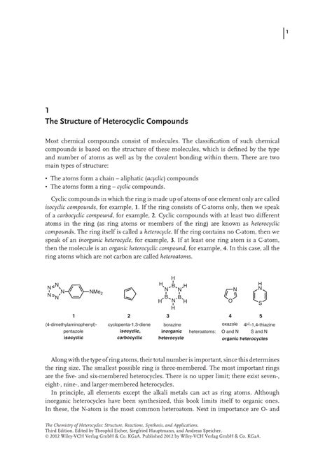 1 The Structure Of Heterocyclic Compounds Docslib