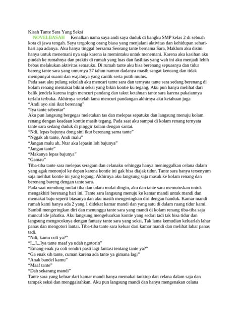 Kisah Tante Sara Yang Seksi Pdf