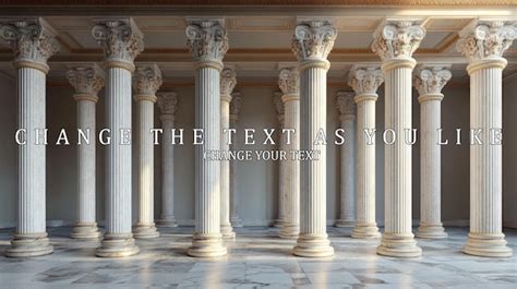 Classic Architecture Columns Interior Premium Ai Generated Psd