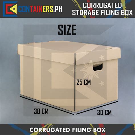Containers Ph Corrugated Filing Box Storage Container Office Filing Box File Box Legal Size