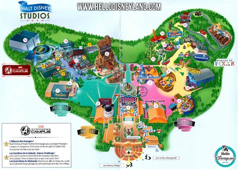 Plan Du Parc Disneyland Disneyland Park Theme Park Disneyland Resort