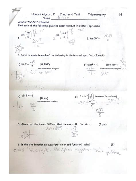 Chapter 6 Test Math Pdf