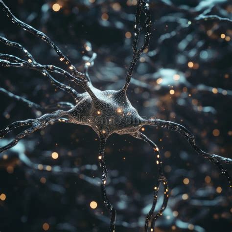 Intricate Neural Network with Glowing Synapses in Complex Structure Stock Image - Image of ...