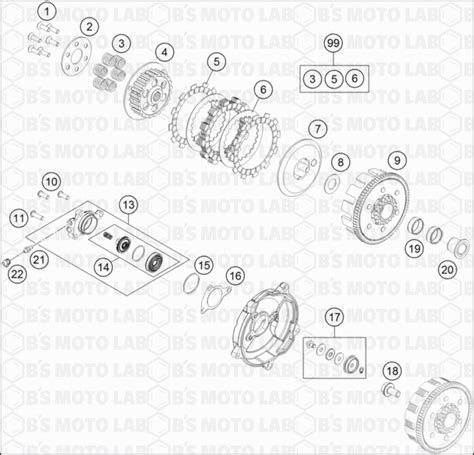 Clutch Engine 65 Sx 2023 Bs Moto Lab