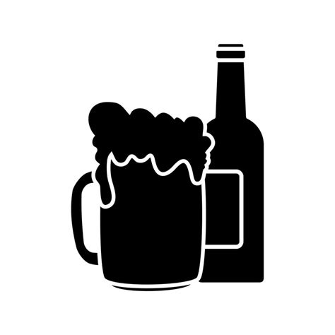Isolated Beer Bottle And Mug Vector Design 3248107 Vector Art At Vecteezy