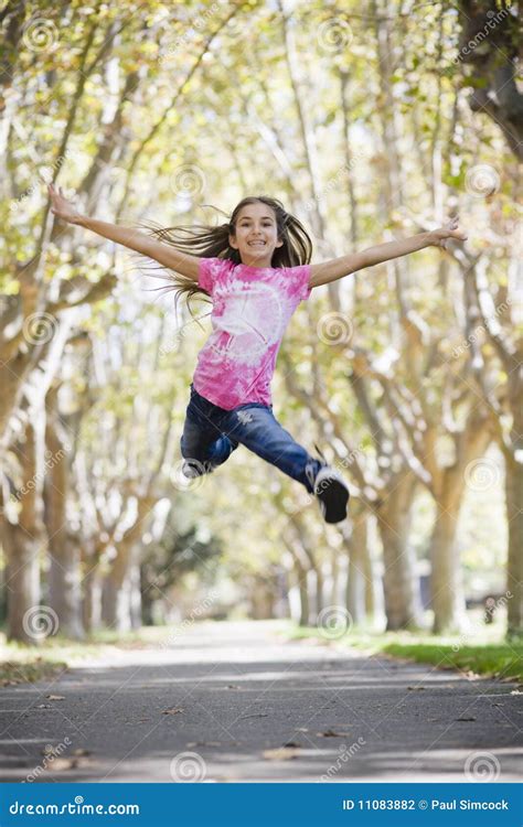Tween Girl Outdoors Stock Image 10979317