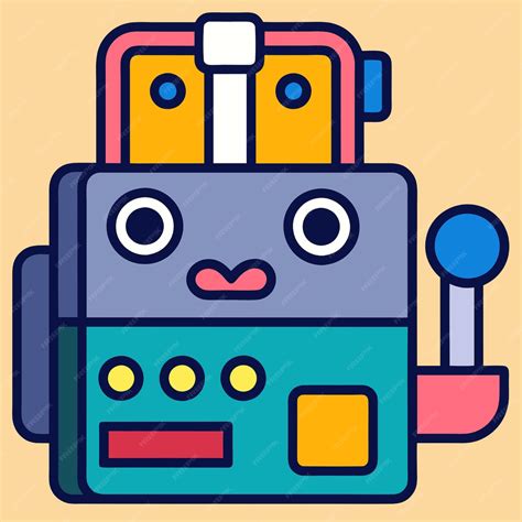 Edc Machine Cartoon Vector Icons Illustration Flat Cartoon Concept