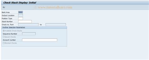 F A SAP Tcode Display Check Stack