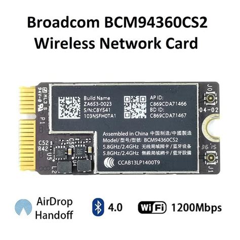 Jual Broadcom Bcm94360cs2 Wi Fi Card Bluetooth Airdrop Handoff Hackintosh Shopee Indonesia