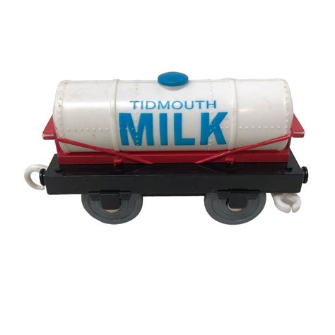 Trackmaster Thomas Friends Train Tank Engine Tidmouth Milk Tanker Hit Toy White Action Figures