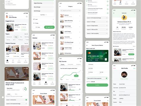 Course App Ui Kit By Ofspace Uxui On Dribbble