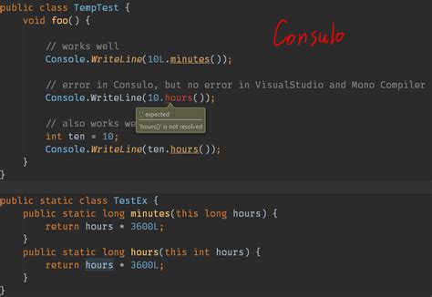 problems with resolving [extension] method with integer `this` argument