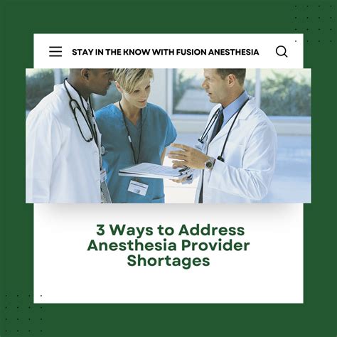 Stay In The Know 3 Ways To Address Fusion Anesthesia