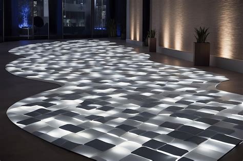 Interactive Led Floor Tiles With Customizable Light Patterns Adding