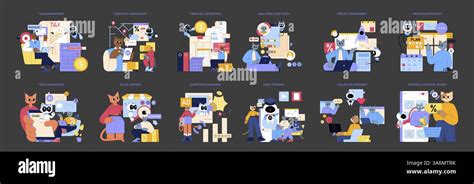 Business Processes Set A Comprehensive Overview Of Modern Business Practices Illustrated