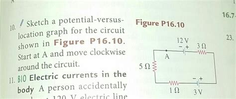 solved 16 7 h a potential versus figure p16 10 sketch a