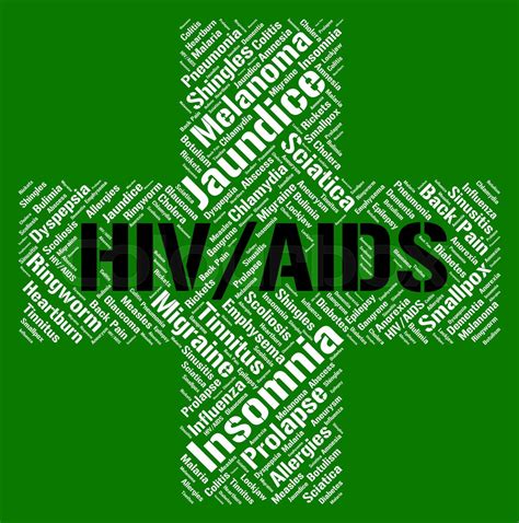 Hiv Aids Represents Human Immunodeficiency Virus And Acquired Stock