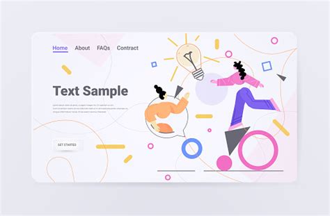 라이트램프 신아이디어 크리에이티브 프로젝트 스타트업 컨셉을 들고 있는 사업가 부부 가공의 인물에 대한 스톡 벡터 아트 및 기타 이미지 가공의 인물 개념 경영자