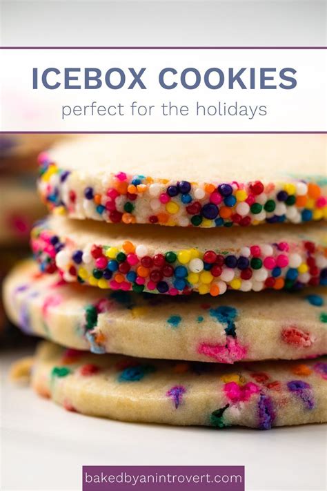 Icebox Cookies Recipe Icebox Cookies Ice Box Sprinkle Cookies