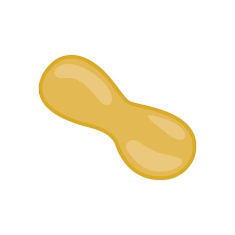 Premium Vector Brown Nut Shell With A Flat Design