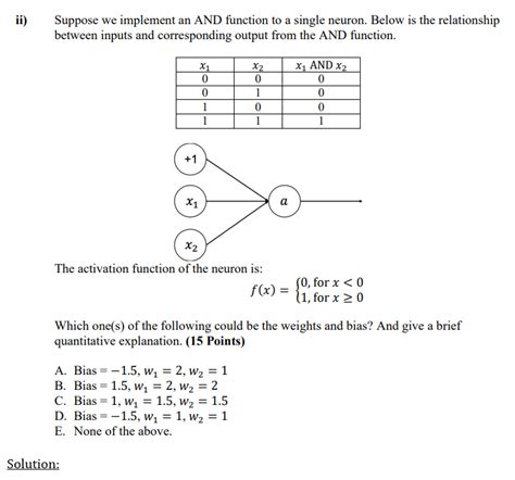 Solved Ii Suppose We Implement An And Function To A Single