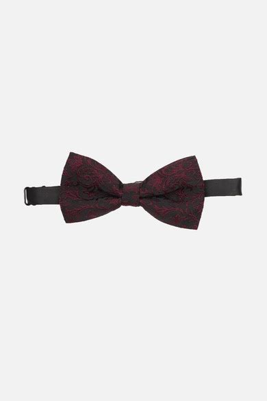 Van Heusen Ties And Bow Ties Men Maroon Embroidered Party Bow Tie For