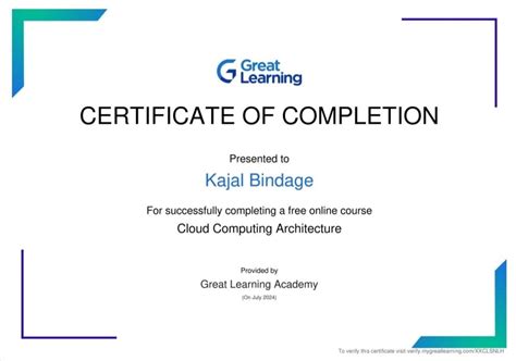 Kajal Bindage On Linkedin Greatlearning Onlinecourse July2024