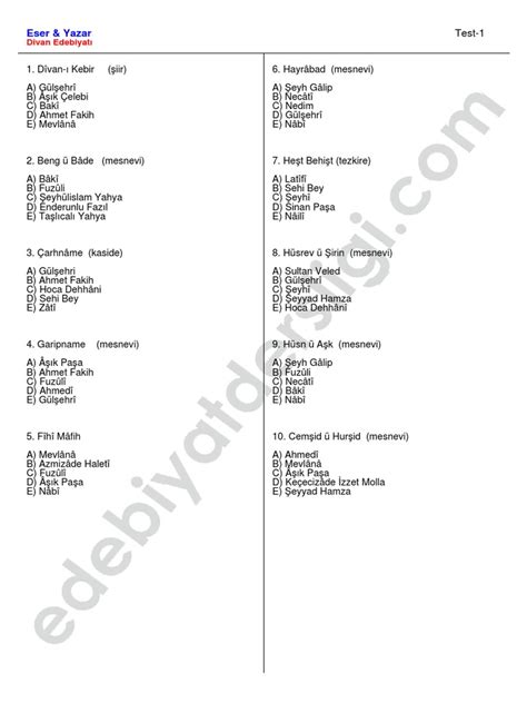 Eser Yazar De Test 1 66l6n5d Pdf