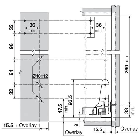 Blum Zrm 5500 Us Metafile Standard Kit Zinc