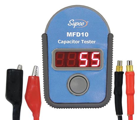 SUPCO Digital Capacitor Tester 2 Range 0 01 To 9999 UF Capacitance Range 4 Digit LED 3AU42