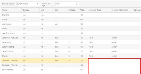 unable to select override type or alignment kreporter spicecrm