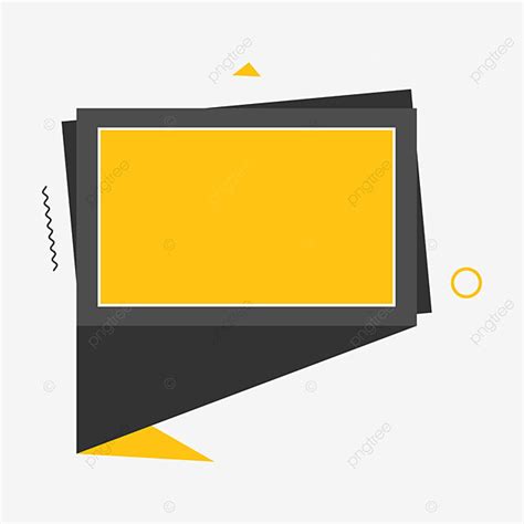 Yellow Rectangle Clipart Transparent Background Yellow Rectangle Text Box Banner Design
