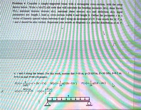 Mathlab Problem Consider Simply Supported Beam With Ieclaligular Cross