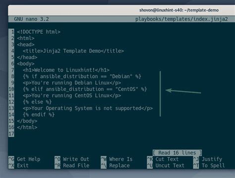 Ansible Template Module