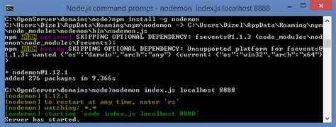 Automatically Restart The Node Project After Making Edits To The Code
