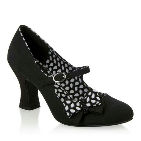 Ruby Shoo Celia In Black Mary Jane High Heels Women Shoes Bow Shoes