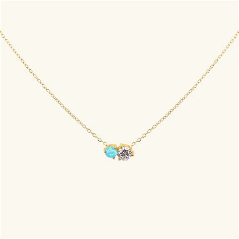 Foundry Gold Vermeil Opal Station Necklace Shopee Philippines