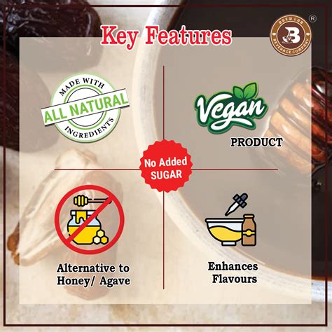 Brew Lab Dates Syrup 400 G 100 Pure Dates Syrup No Added Sugar And