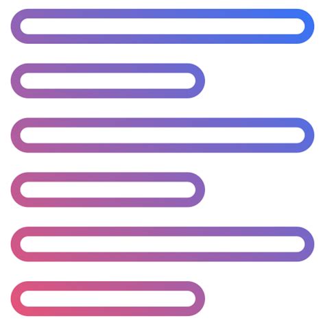 Left Align Generic Gradient Icon