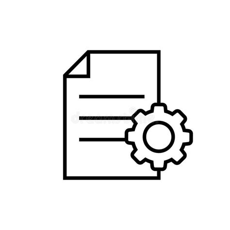 Document Vector Icon File Illustration Sign Paper Symbol Accounting