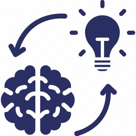 Brain Bulb Create Impression Execute Idea Implementation Impression Icon