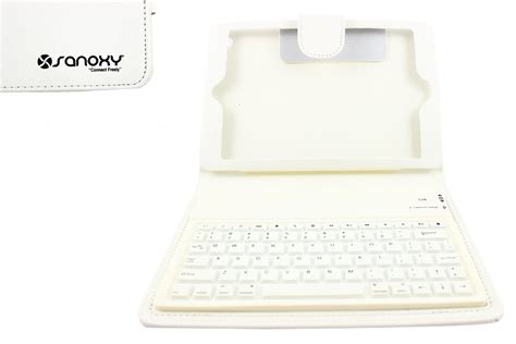 SANOXY IPad MINI Case With Integrated Bluetooth Keyboard 2 In 1 Premium Vegan Leather Case Cover