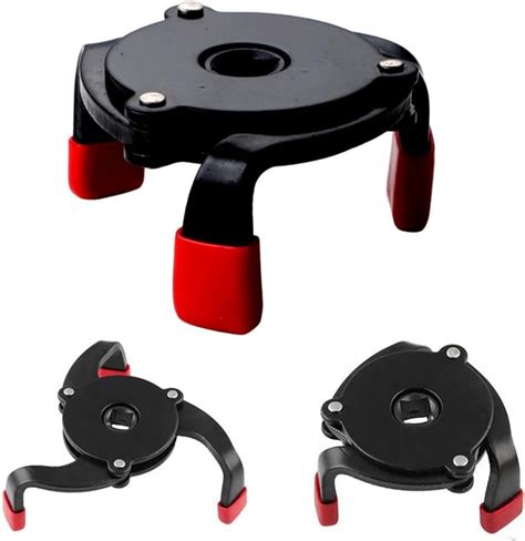 Amazon オイルフィルターレンチ3爪式単品 60～95φmm オイルエレメントレンチ 車 トラック用 調整可能 双方向 オイル