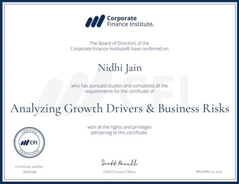 certificate learning continuedlearning course financeleaders