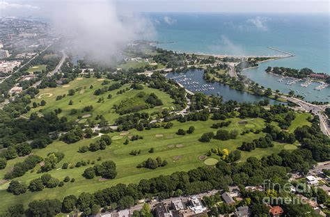 Jackson Park Golf Course In Chicago Aerial Photo Photograph By David
