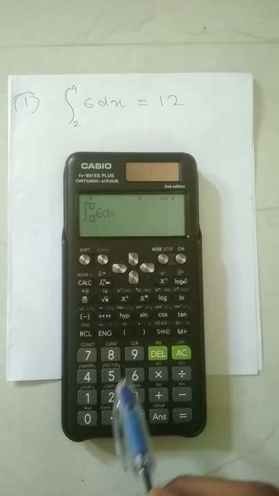 how to solve integration using scientific calculator shorts