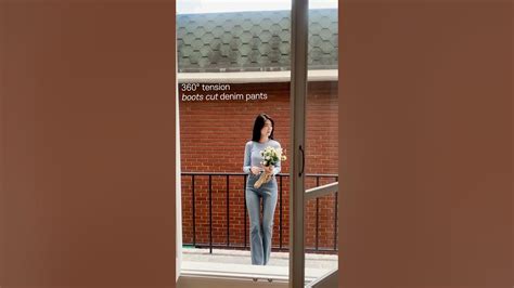 사방 팔방 쭉쭉 늘어나는 신축성 좋은 편한 바지👖청바지코디 데이트룩 데일리룩 오늘뭐입지 코디추천 일주일코디 Yovelym 요블림 데님팬츠 Youtube