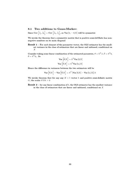 Additional Gauss Markov Pdf