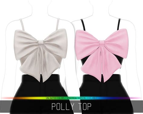 Polly Top Sims 4 Dresses